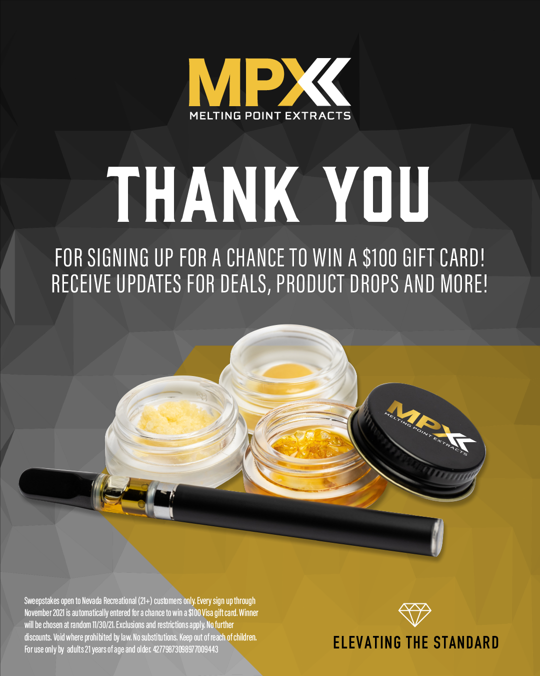 MPX Nevada Contest | MPX | Melting Point Extracts