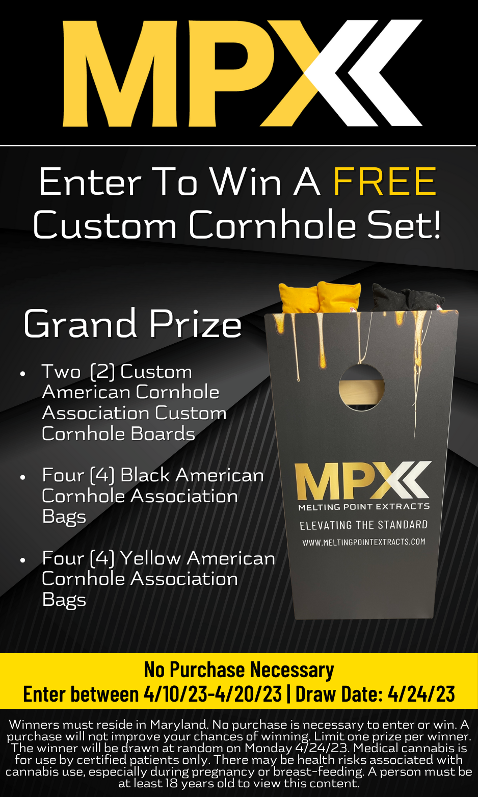 MPX 420 Enter-To-Win Campaign | MPX | Melting Point Extracts