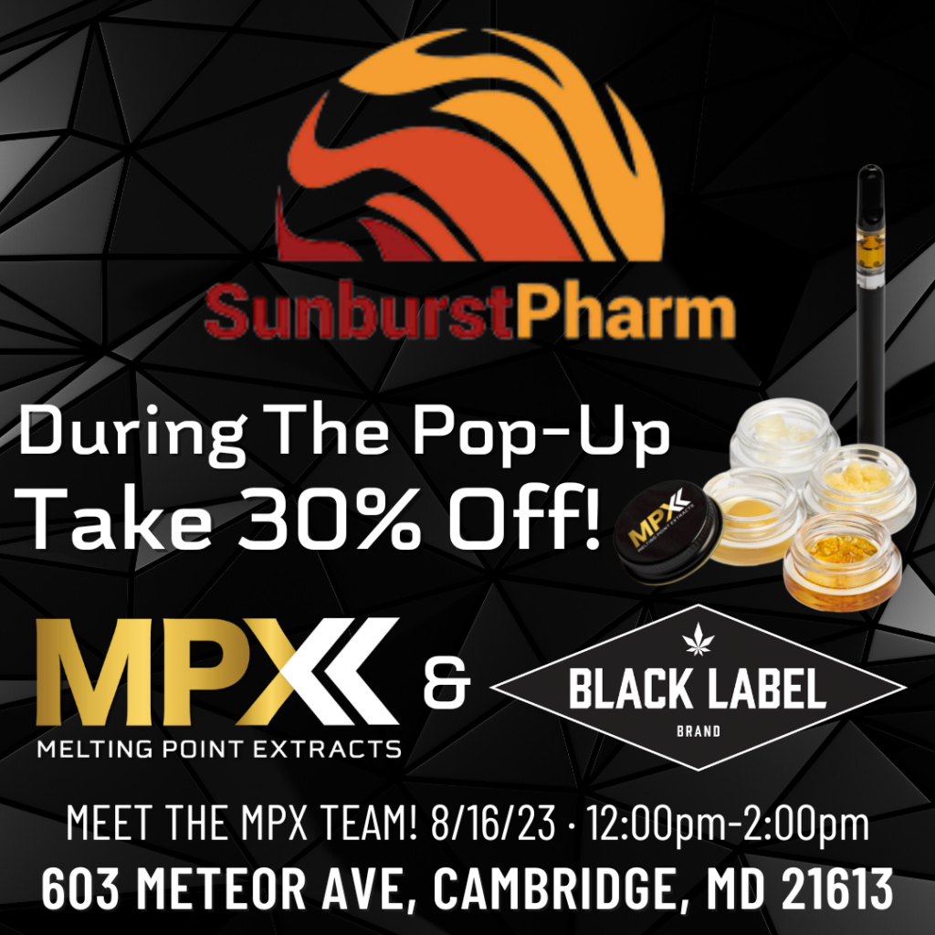 MPX Pop-Up at Sunburst Pharm | Cambridge | MPX | Melting Point Extracts